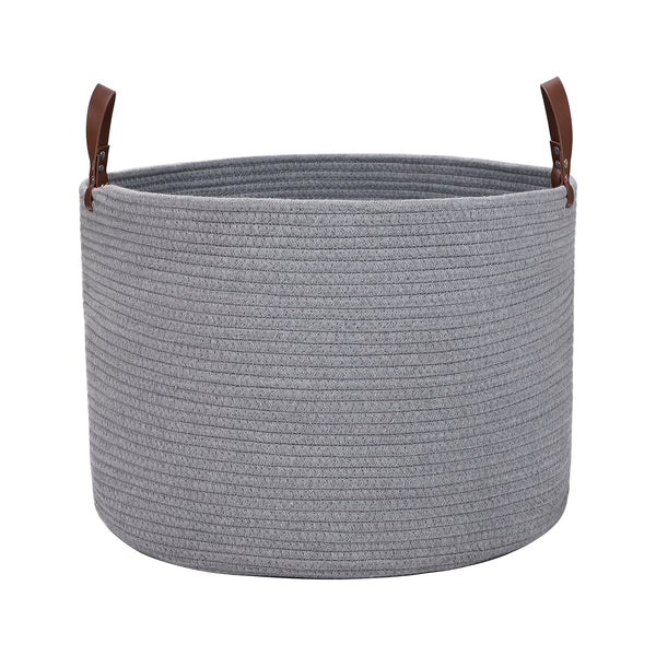 Gray Rope basket – BRAIDED CROWN